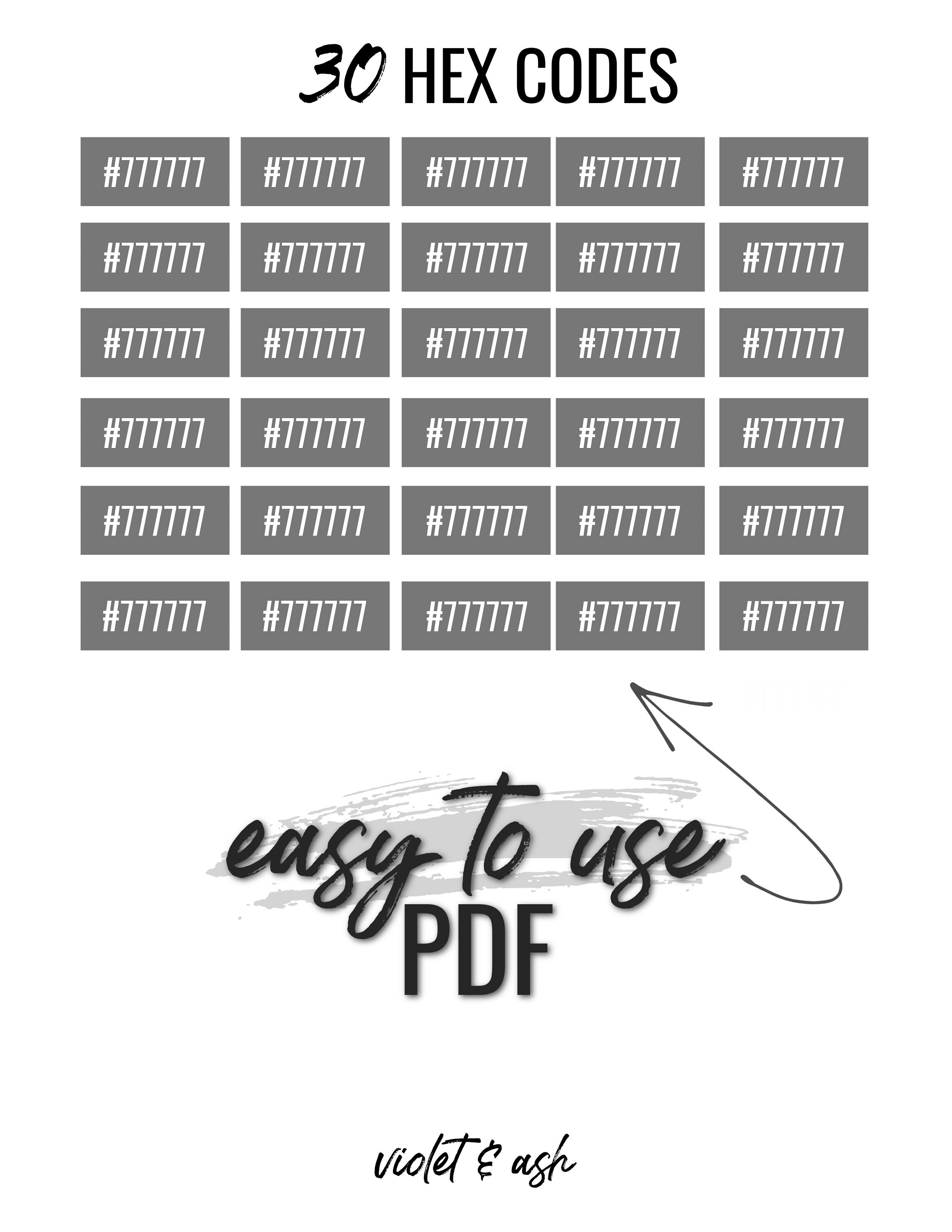 Basic Hair Procreate Palette Bundle Procreate Palette Procreate ...