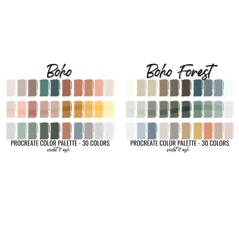 Big Boho Procreate Palette Bundle - Procreate Color Palette - Procreate ...