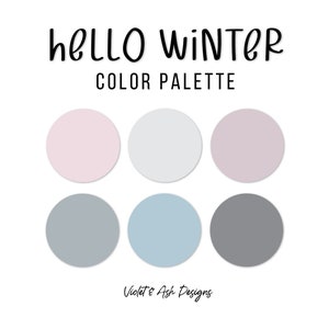 Winter Procreate Palette - Color Chart | Muted Procreate | iPad ...
