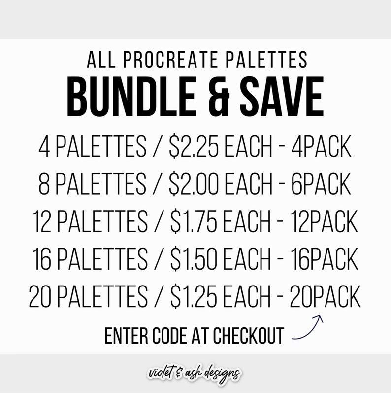 Procreate Palette Color Chart Summer Procreate Ipad Procreate Digital Download Watercolor