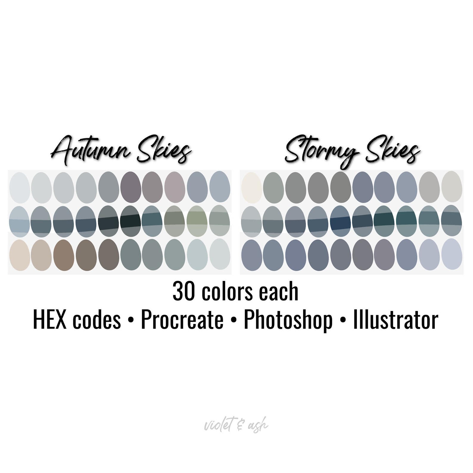 Big Sky Procreate Palette Bundle Procreate Color Palette Etsy