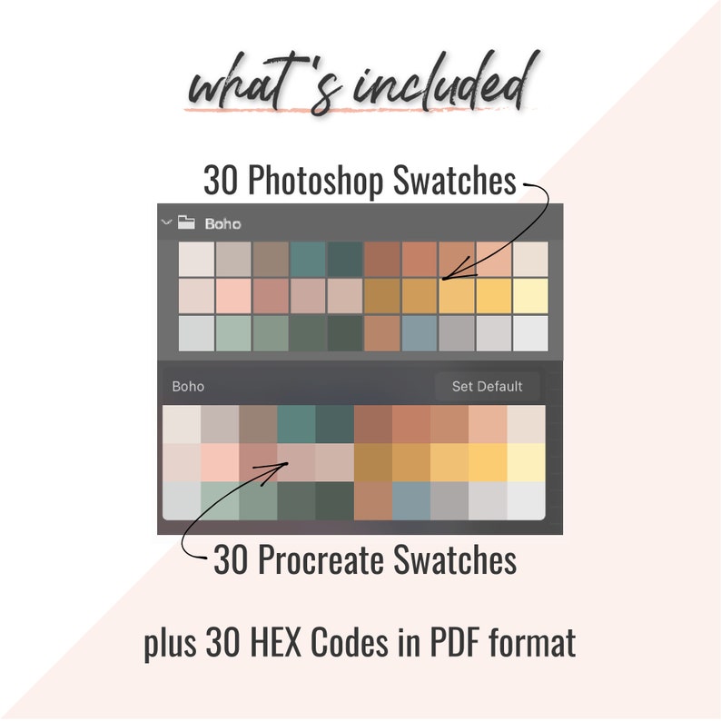 Big Boho Procreate Palette Bundle Procreate Color Palette Procreate ...