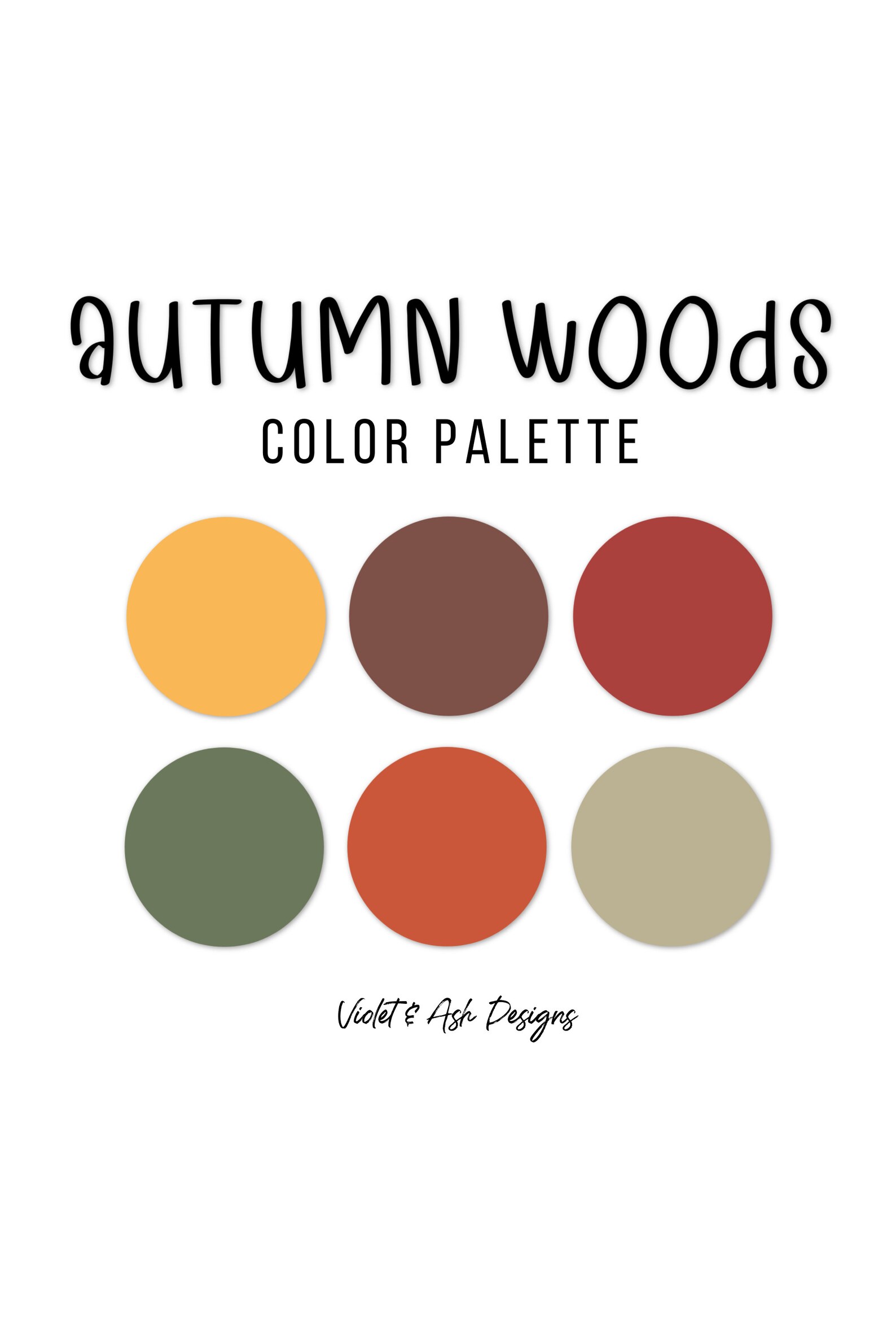 Autumn Procreate Palette Color Chart Fall Color Scheme iPad Procreate ...