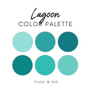 Lagoon Procreate Palette Color Chart Ocean Procreate | Etsy