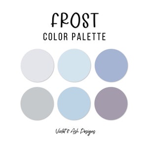 Frost Procreate Palette - Color Chart | Blue Procreate | iPad Procreate ...