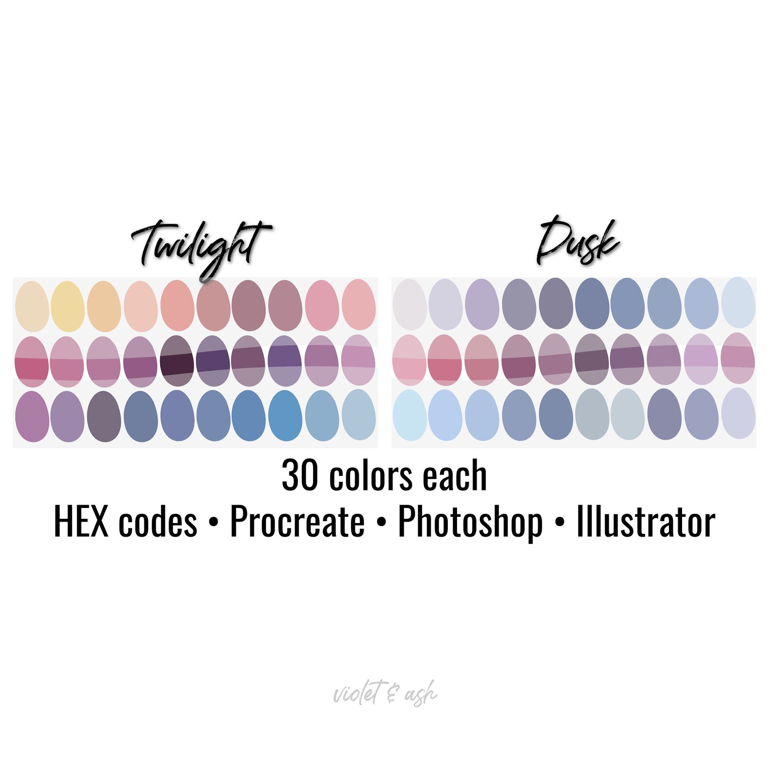 Big Sky Procreate Palette Bundle Procreate Color Palette Etsy