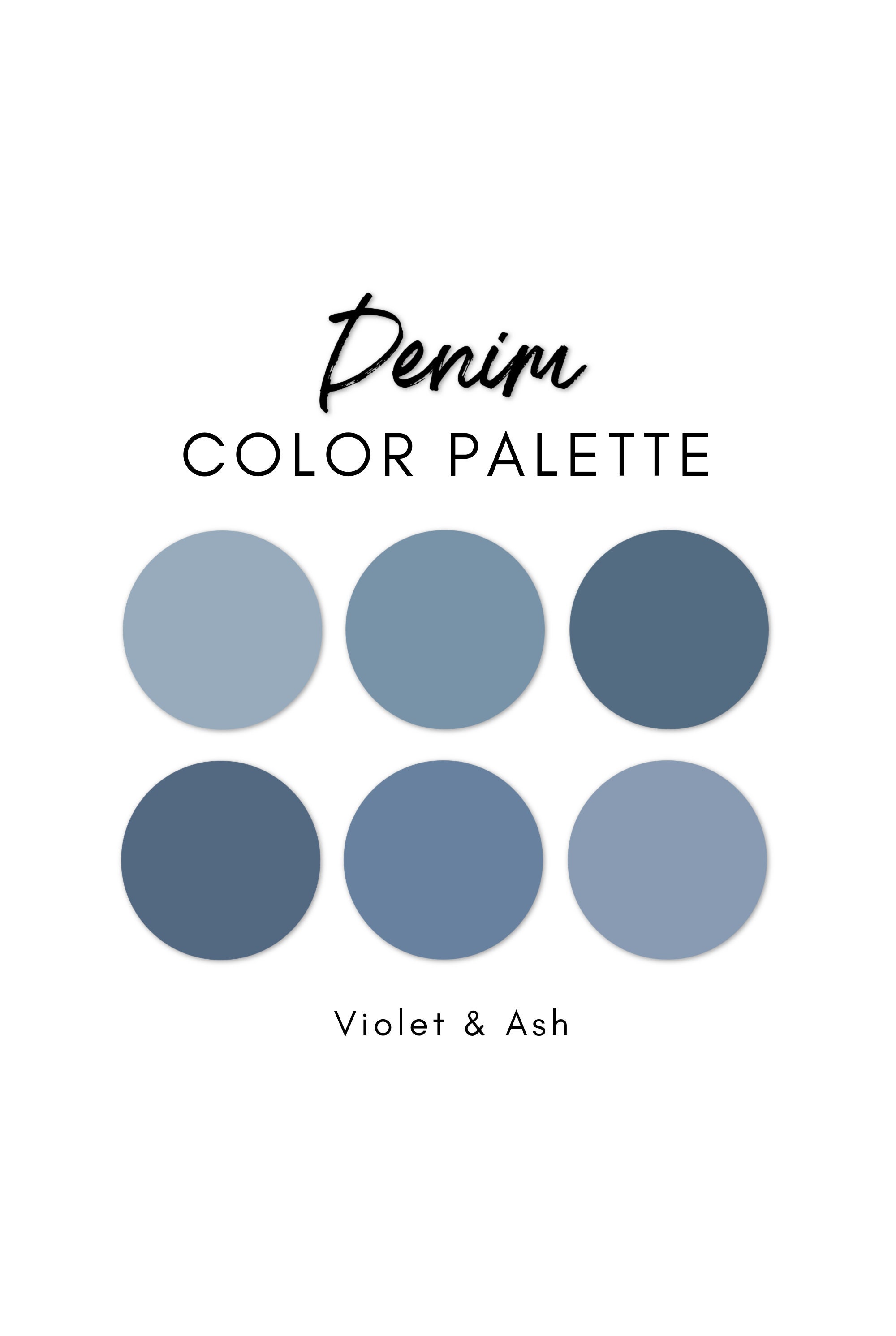 Denim Procreate Palette Color Chart Blue Color Palette Finland | lupon ...