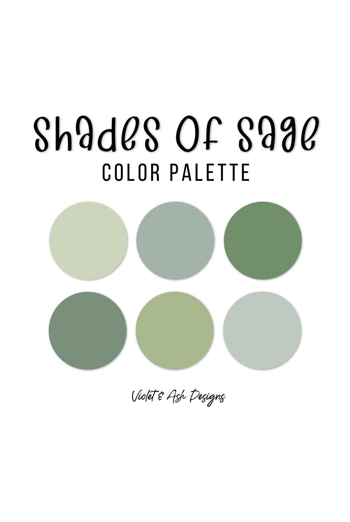 Sage Procreate Palette - Color Chart | Photoshop | iPad Procreate ...
