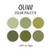 Olive Procreate Palette - Color Chart | iPad Procreate | Digital ...