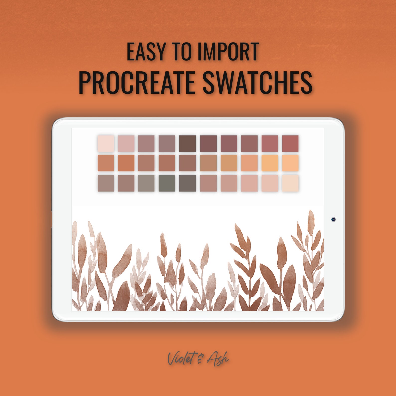 Autumn Leaves Procreate Palette Color Chart Fall Procreate - Etsy