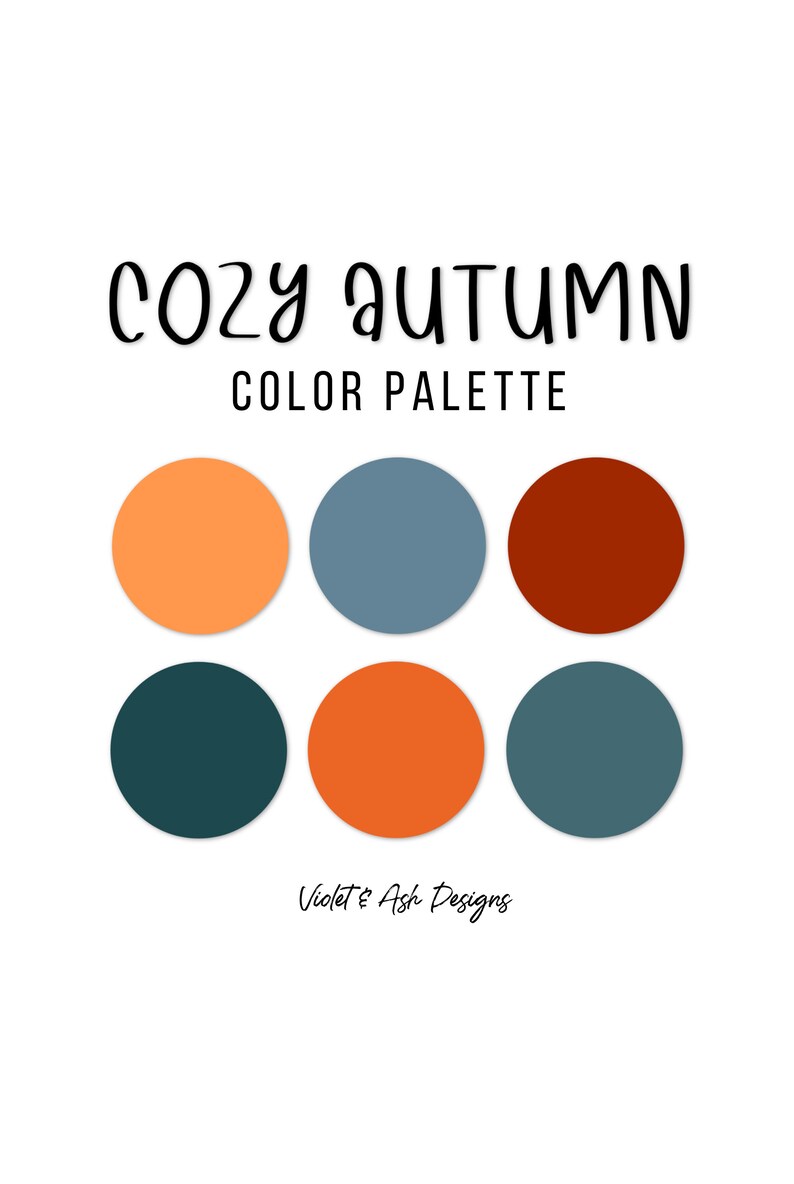 Cozy Autumn Procreate Palette - Color Chart | Photoshop | iPad ...