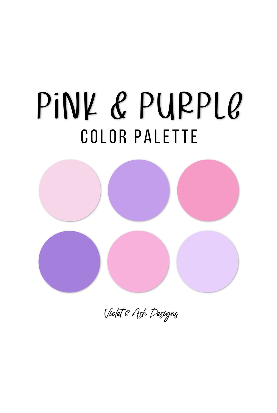 Pink and Purple Procreate Palette - Color Chart | Photoshop Swatches ...