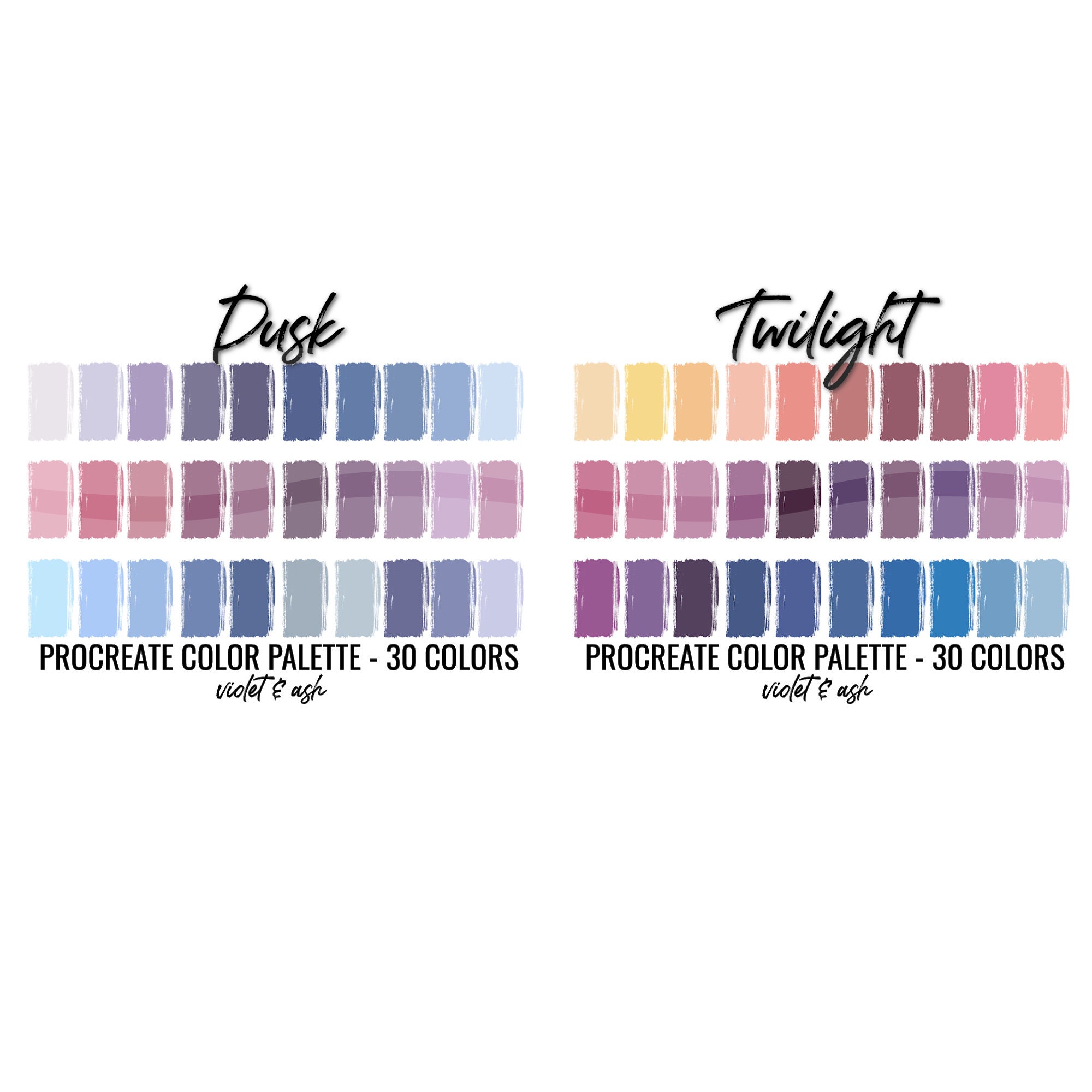 Big Sky Procreate Palette Bundle Procreate Color Palette Etsy