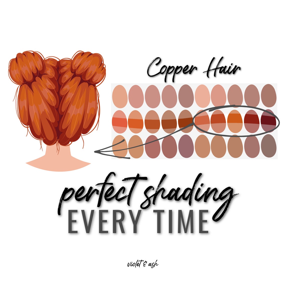 Basic Hair Procreate Palette Bundle Procreate Palette - Etsy