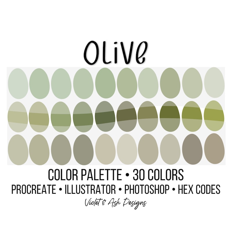Olive Green Color Code - Etsy UK