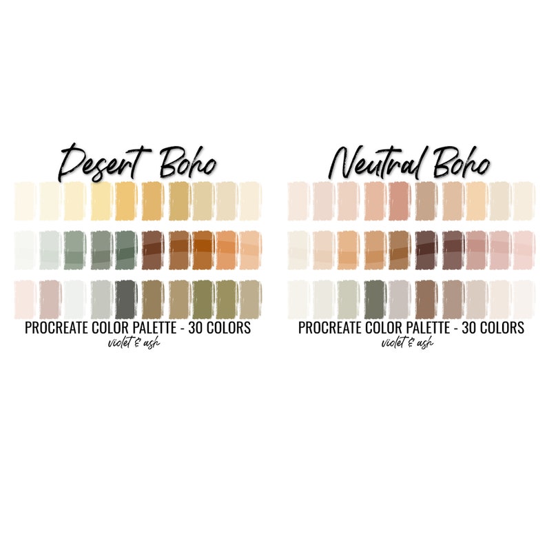 Big Boho Procreate Palette Bundle - Procreate Color Palette - Procreate ...