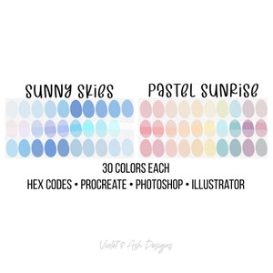 Big Sky Procreate Palette Bundle - Procreate Color Palette - Procreate ...