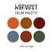 Harvest Procreate Palette Color Chart Photoshop iPad Procreate Digital ...