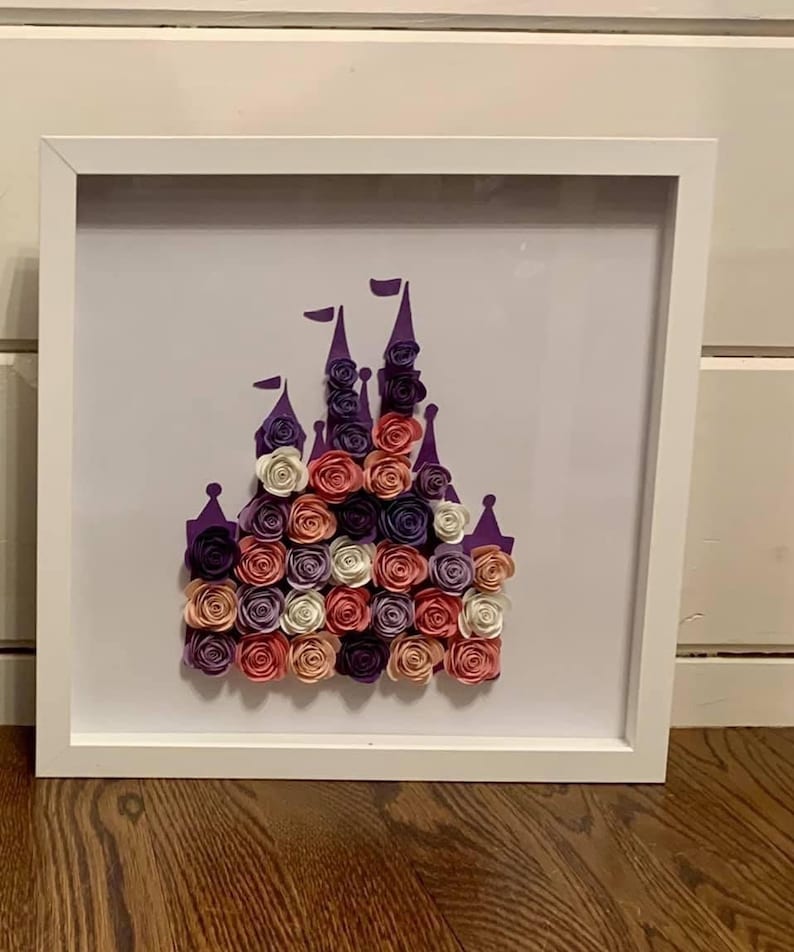 Cinderella Castle Princess Picture Disney Frame 3D Rolled | Etsy