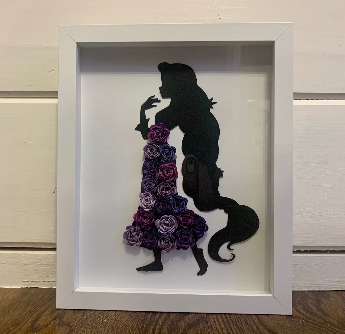 Rapunzel Tangled Disney Frame 3D Rolled Flowers Disney - Etsy