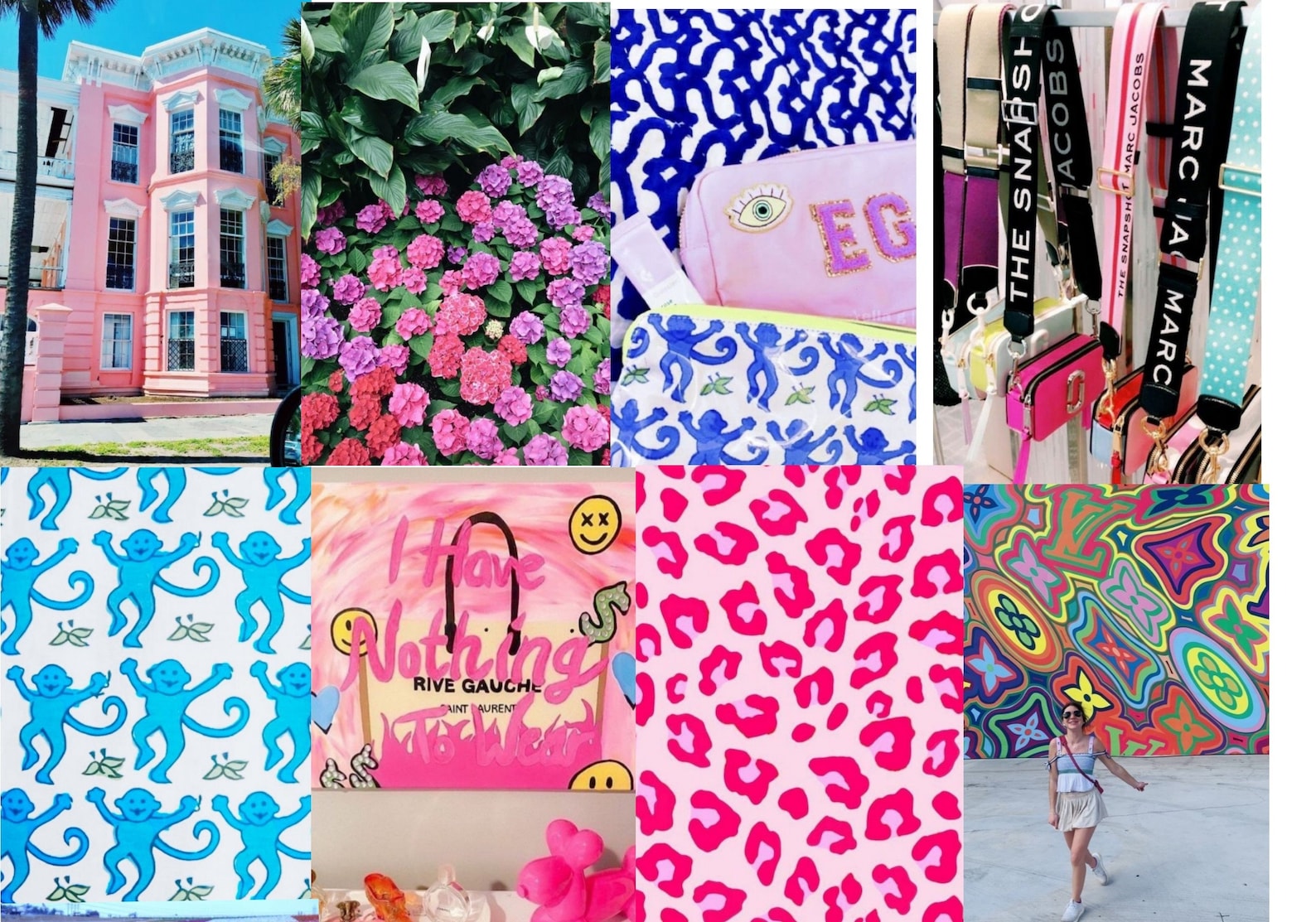 Photo Wall Collage Kit Preppy Aesthetic Set Of 33 Photos Etsy