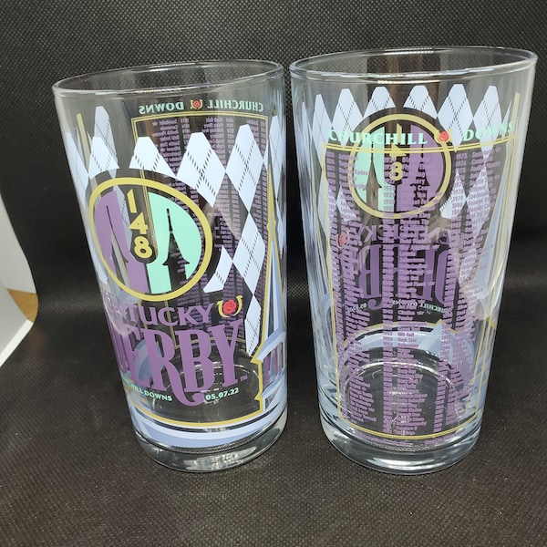 Kentucky Derby Glass - Etsy