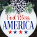 God Bless America Round Sign SVG Round Sign for Door - Etsy
