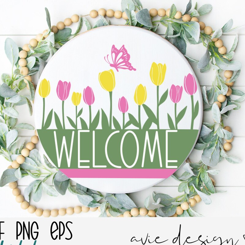 Spring Welcome Sign Svg - Etsy