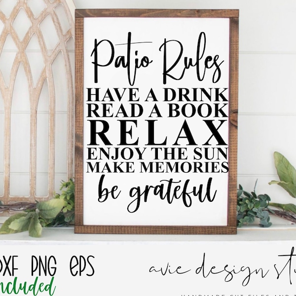 Patio Rules - Etsy