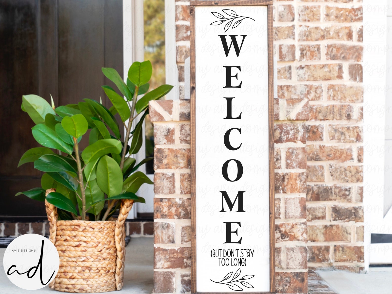 Welcome Svg Vertical Sign Svg Welcome Sign Svg Porch Sign - Etsy