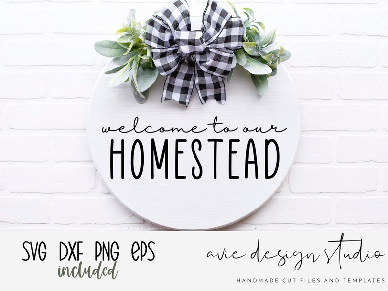 Welcome Sign Svg Bundle | Farmhouse Round Sign Svg | Farmhouse Welcome ...