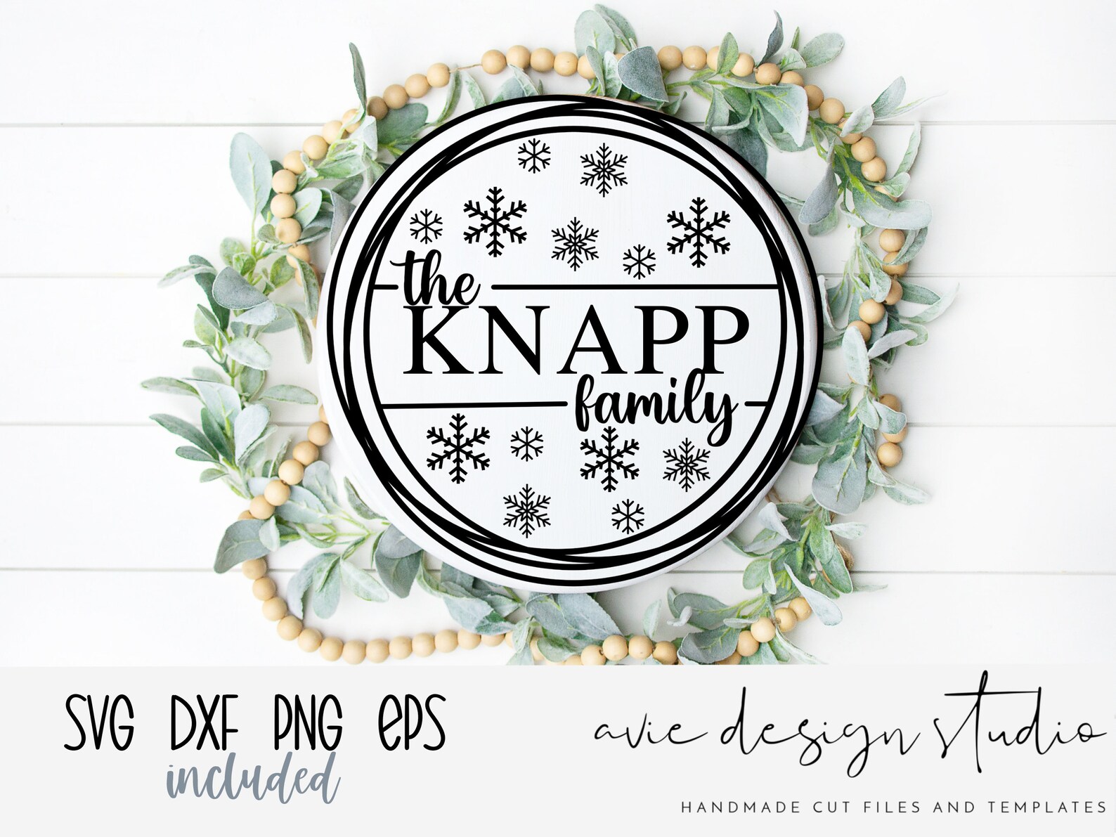 Customizable Round Last Name Bundle Svg, Family Name Svg, Monogram Svg ...