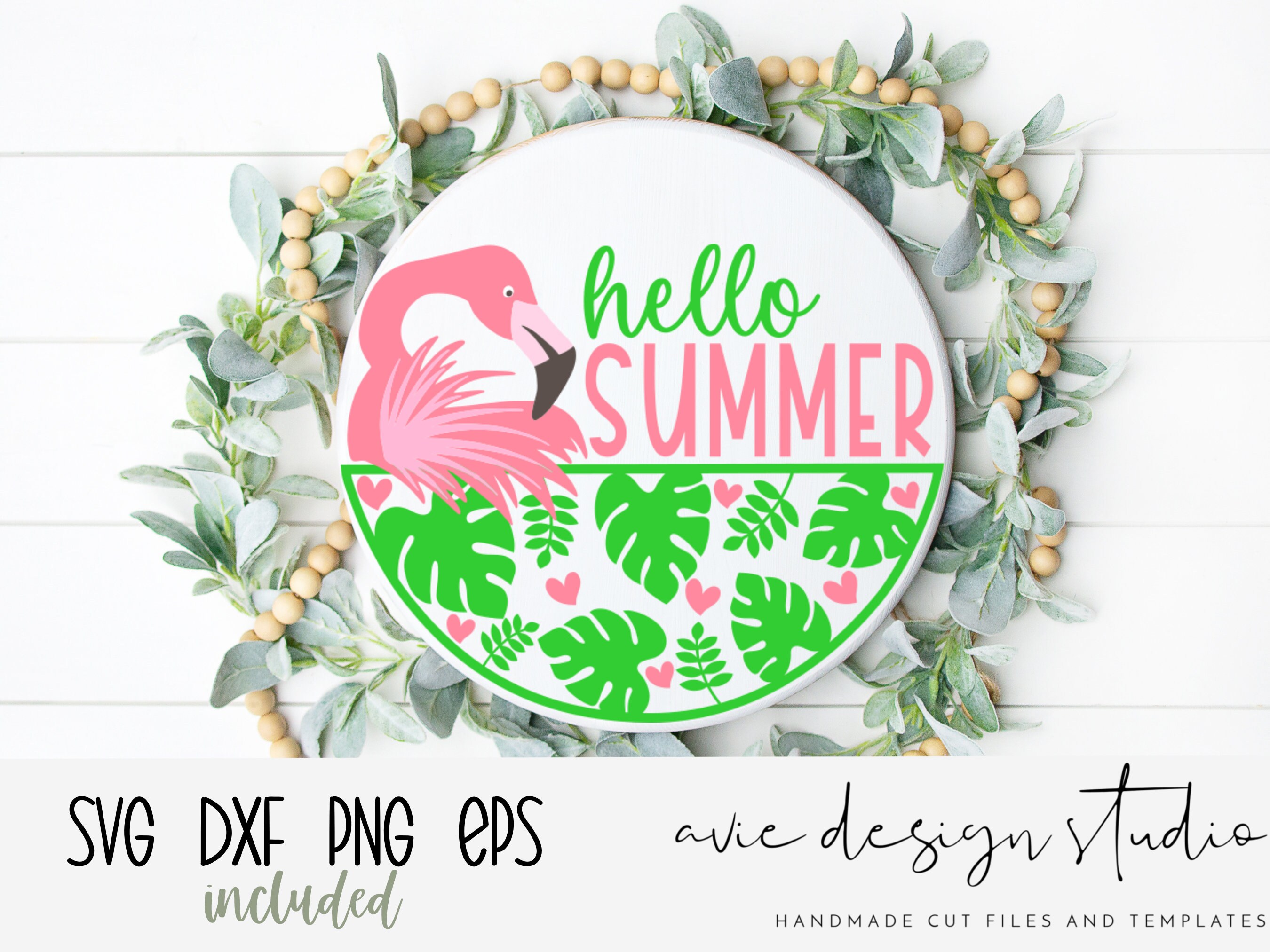 Summer Round Sign Bundle | Round Door Hanger Svg | Summer Sign Svg ...