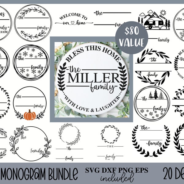 Last Name Svg - Etsy