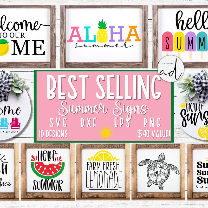 Summer Sign Svg - Etsy