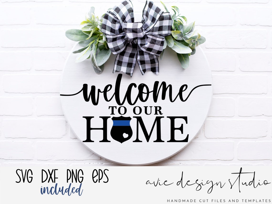 Welcome Svg Police Svg Thin Blue Line Svg Back the Blue - Etsy