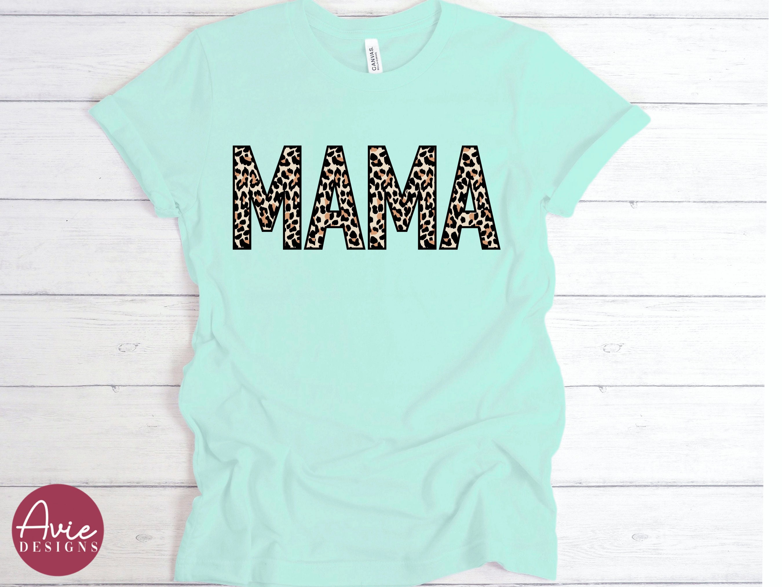 Mama Leopard Print Svg Momlife SVG Dxf Png Instant - Etsy