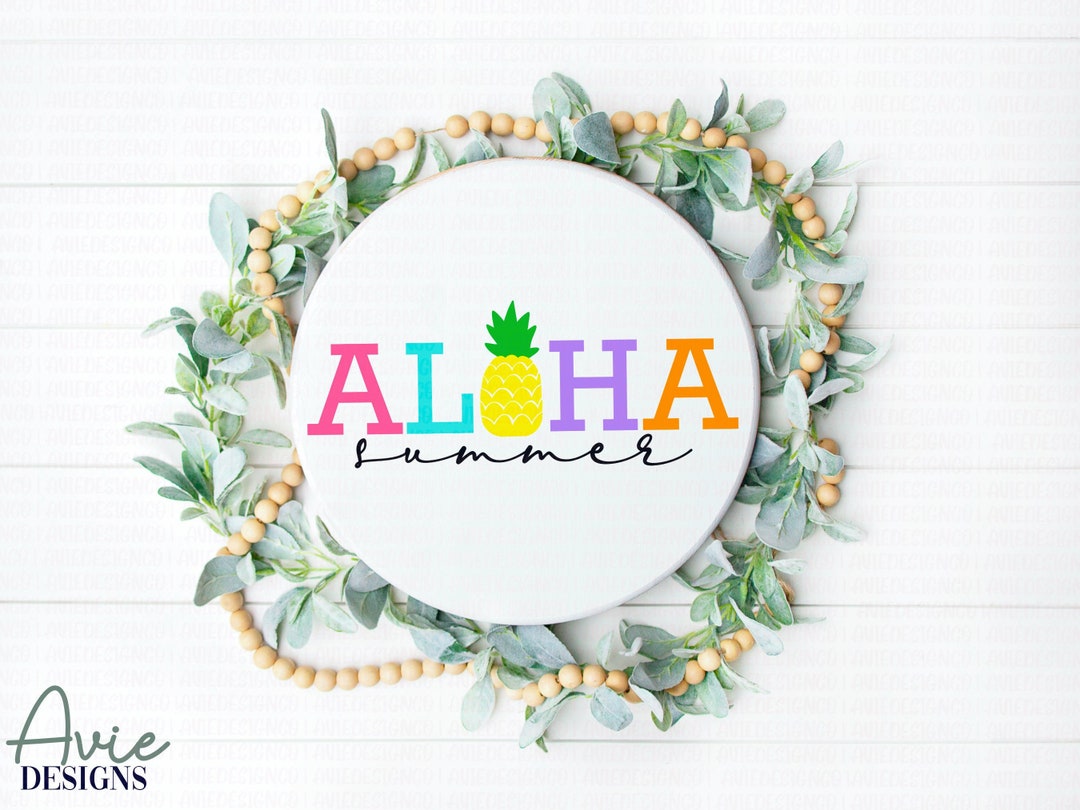 Aloha Summer Svg, Png, DXF, Eps , Summer Svg, Sign SVG, Vacation Svg - Etsy