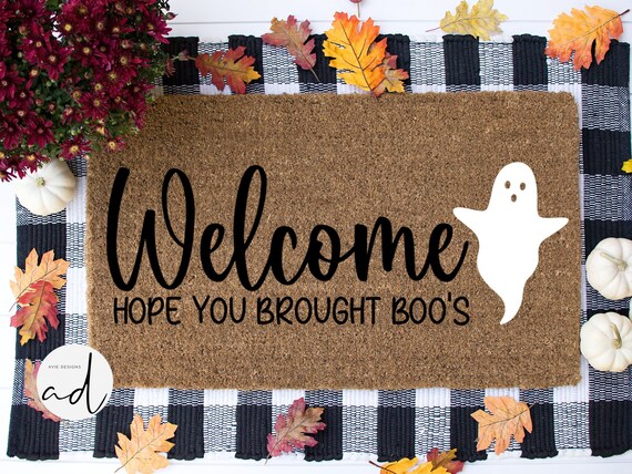 Welcome Svg Hope You Brought Boos Ghost Svg Halloween - Etsy