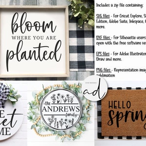Spring Svg Bundle, Farmhouse Svg Bundle, Farmhouse Svg, Spring Svg ...
