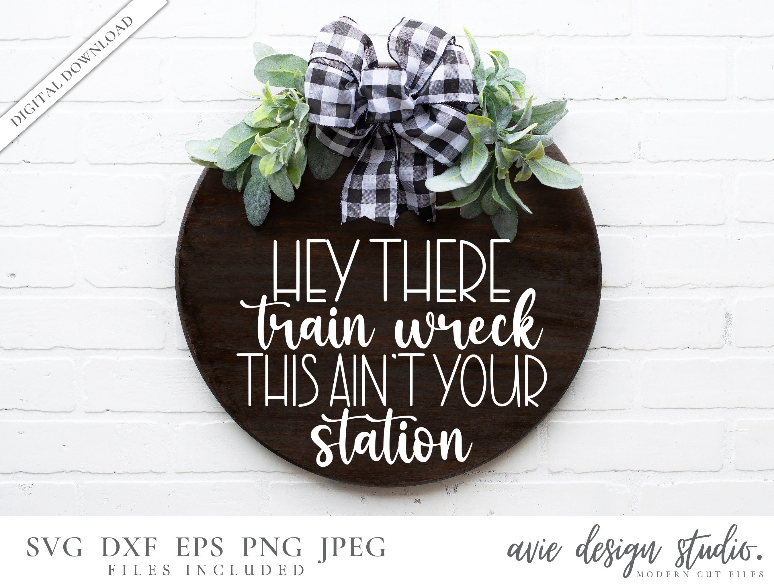 Train Wreck Svg Farmhouse Sign Svg Funny Sign Svgdoor - Etsy