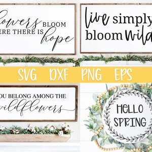 Spring Svg Bundle, Farmhouse Svg Bundle, Farmhouse Svg, Spring Svg ...