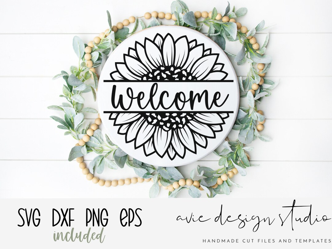 Sunflower Monogram Svg |sunflower Svg | Porch Sign Svg | Farmhouse Sign ...