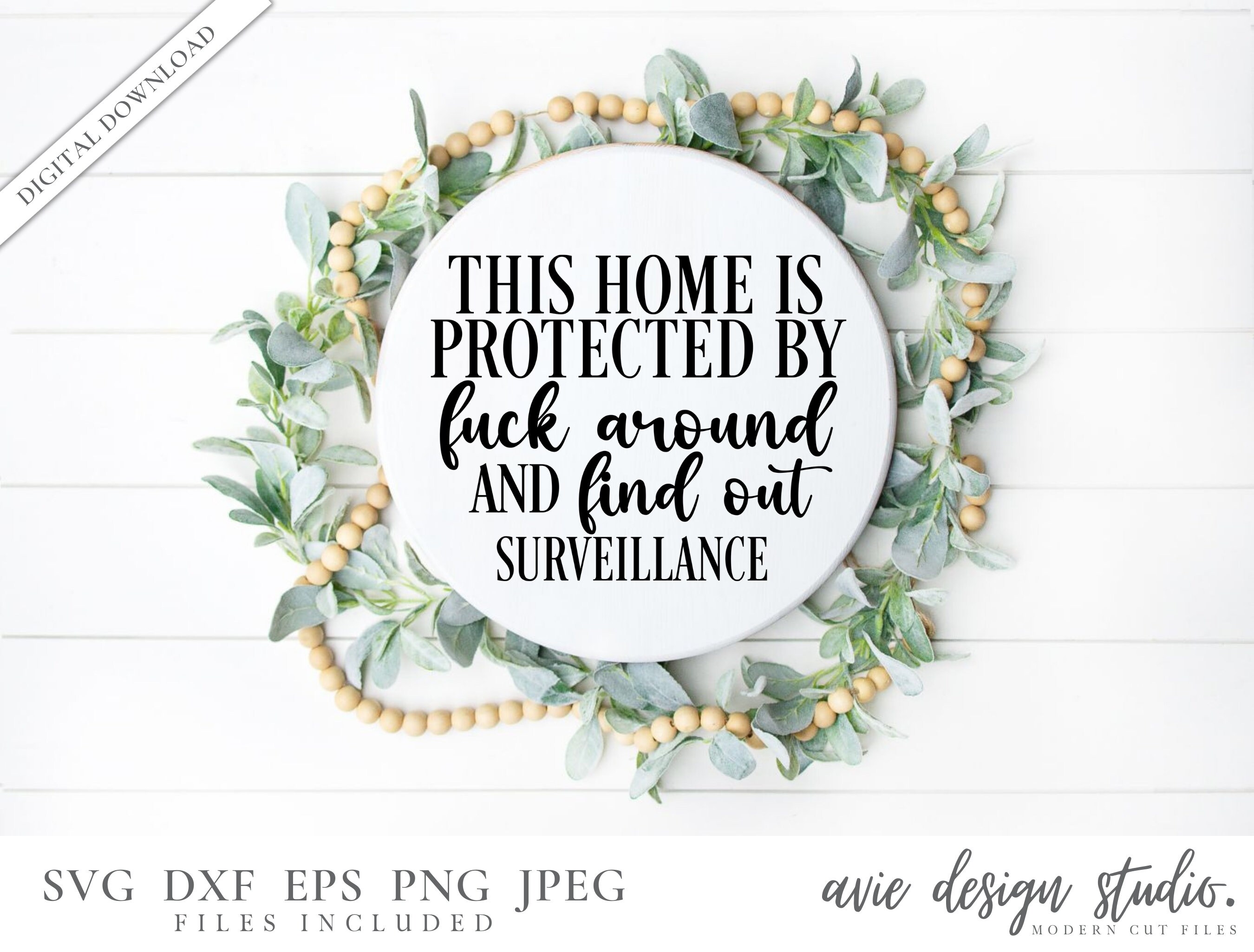 Home Protected by Svg Surveillance Svg Farmhouse Sign Svg - Etsy