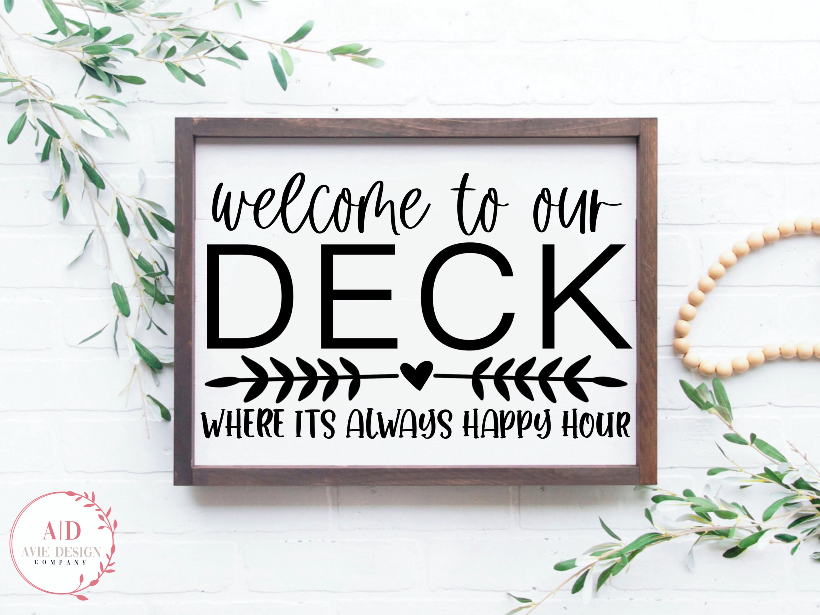 Welcome To Our deck Svg Deck Sign Svg Outdoor Pillow Svg | Etsy