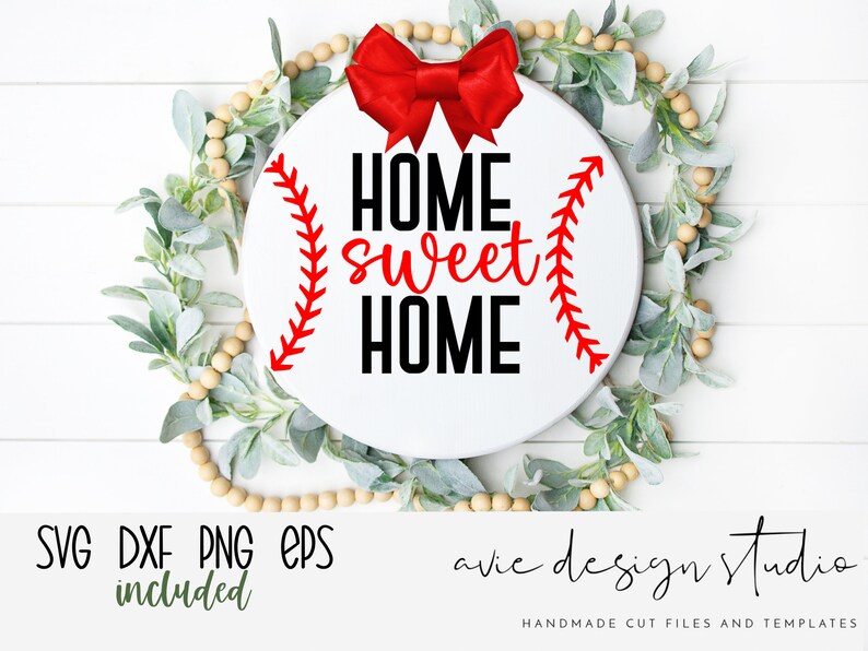 Home Sweet Home Baseball Sign Svg Baseball Decor Svg | Etsy