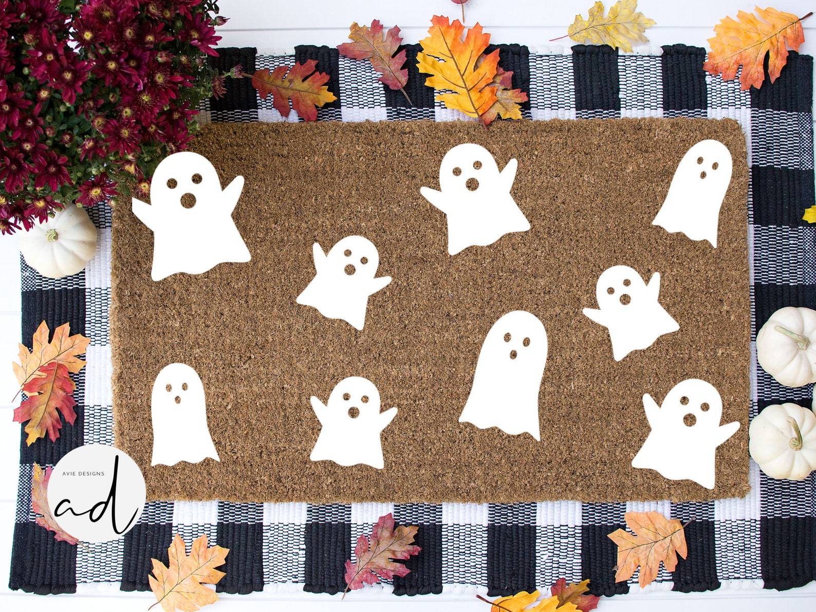 Ghost Doormat Svg Ghost Svg Cute Ghost Svg Halloween Svg - Etsy