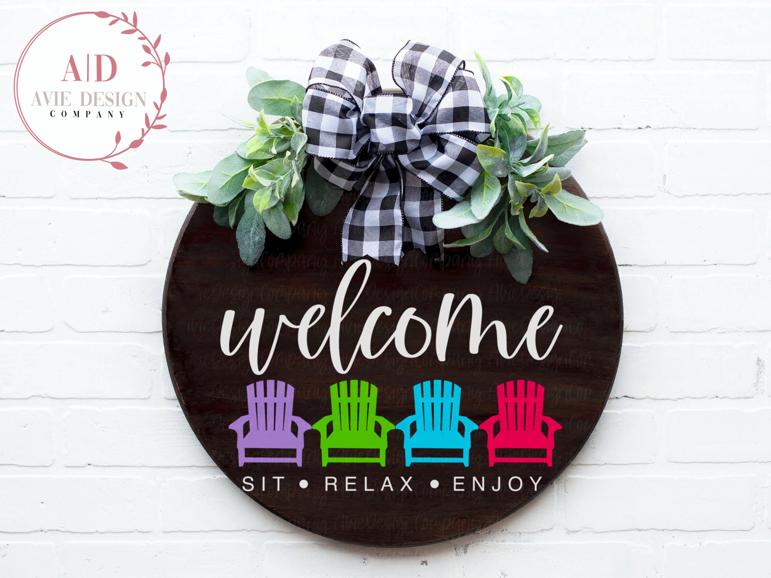 Welcome Adirondack Chair Digital Download | Print File, Cricut ...