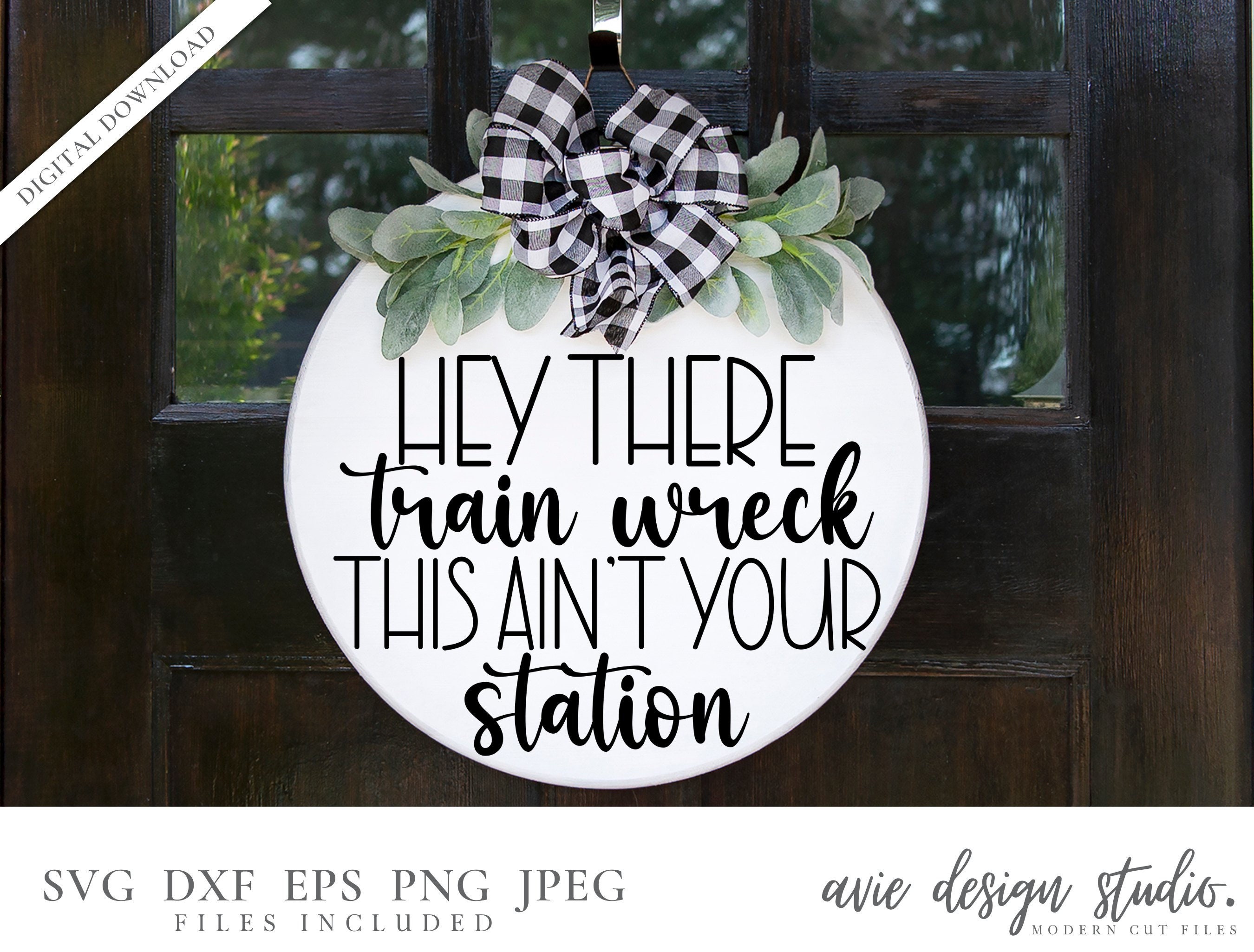 Train Wreck Svg Farmhouse Sign Svg Funny Sign Svgdoor - Etsy