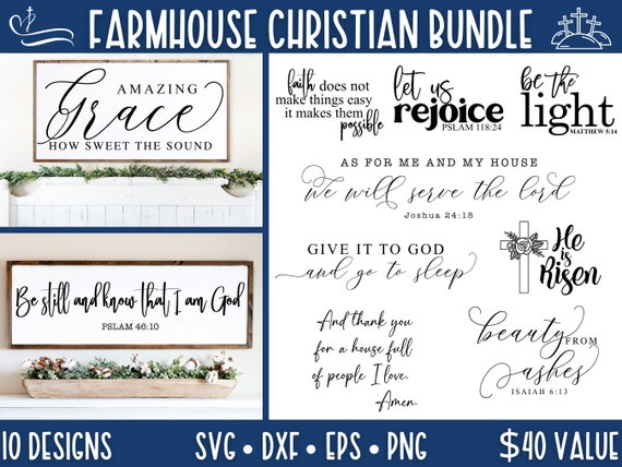 Christian Svg Bundle Scripture Svg Bible Verse Svg | Etsy